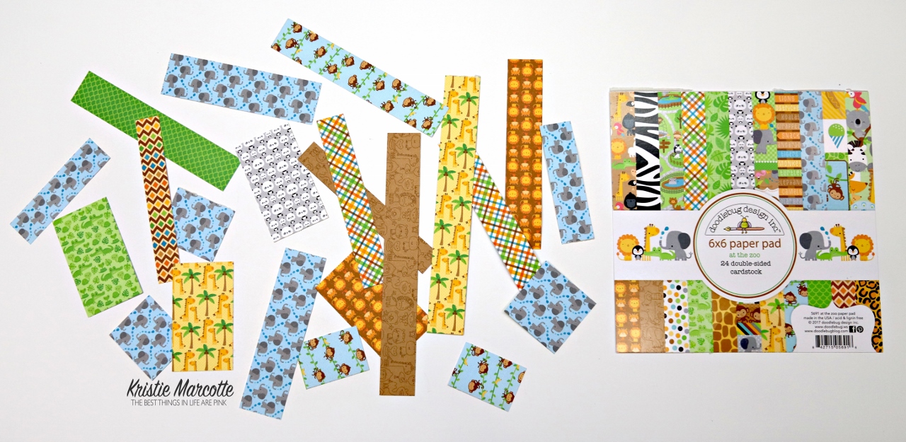 Doodlebug’s At the Zoo – 47 cards from one 6×6 paper pad - Kristie Marcotte