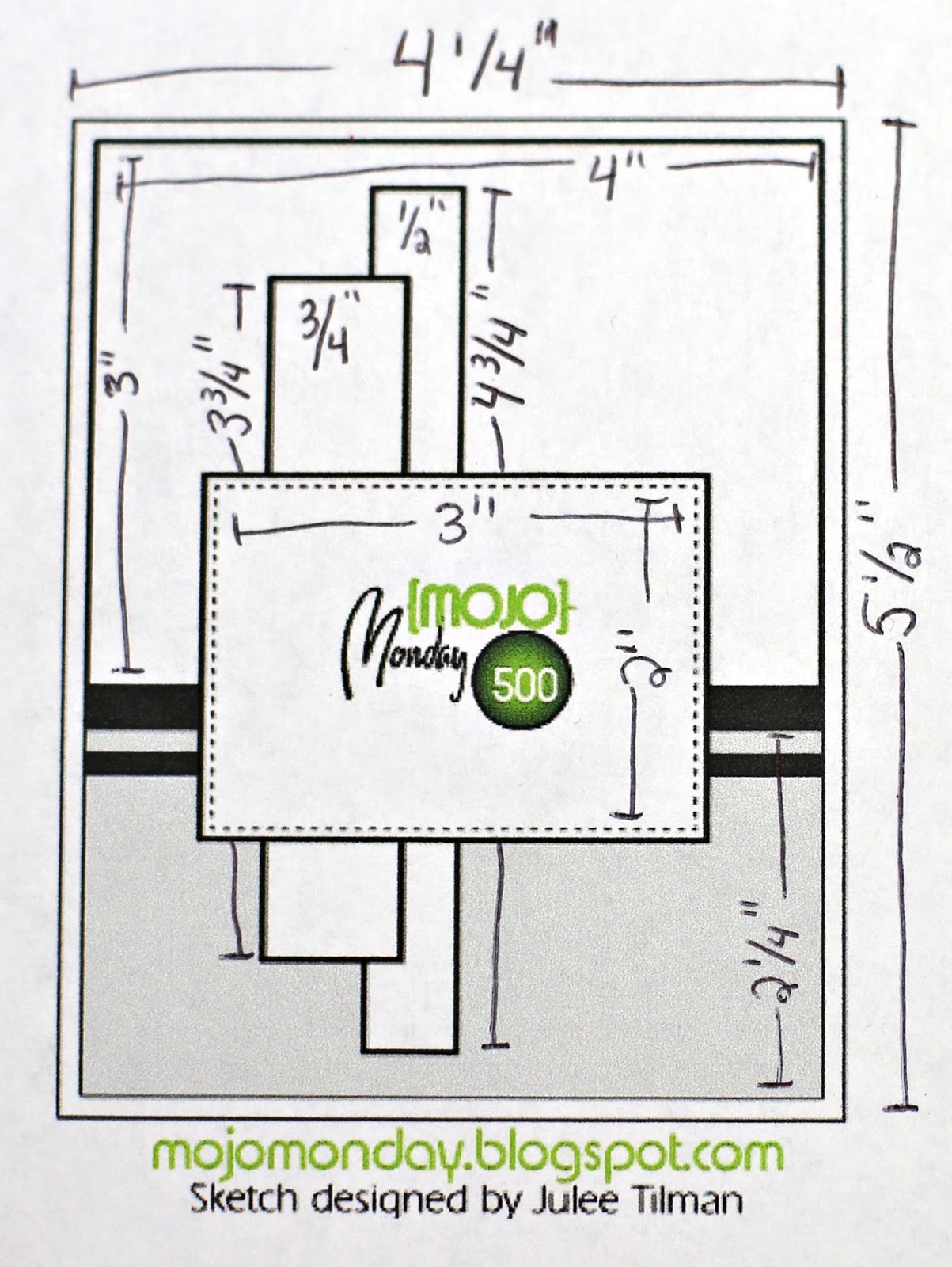 Mojo Monday sketch #500 - Kristie Marcotte