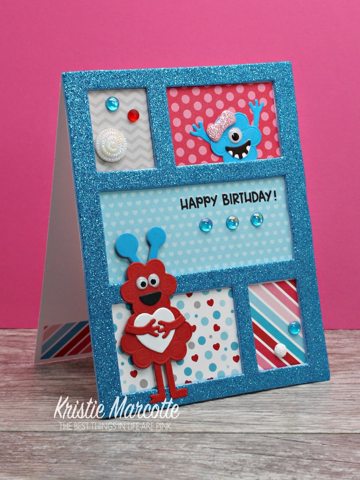 Queen & Co. Birthday Squares kit – 5 cards 1 kit - Kristie Marcotte