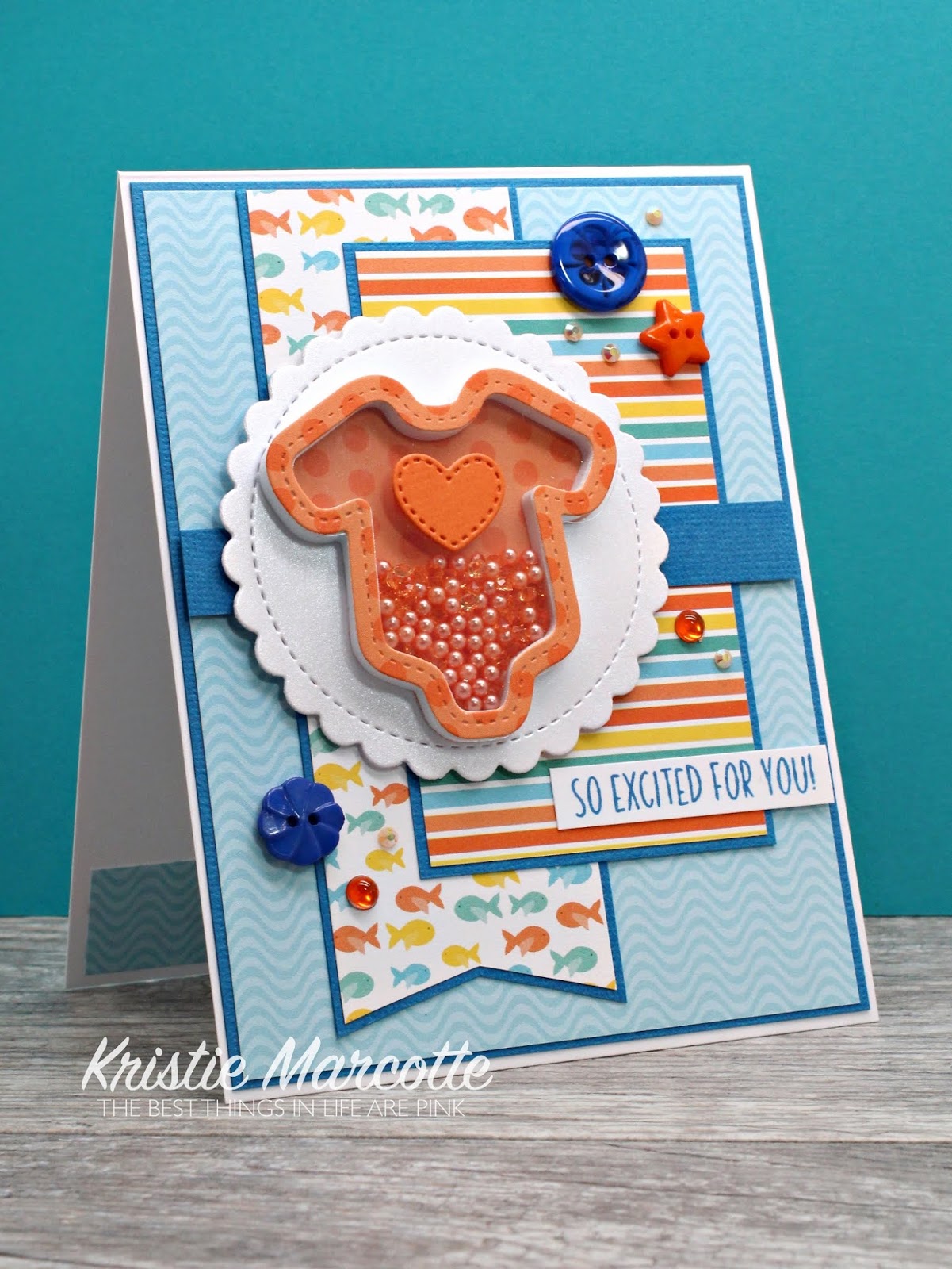 Queen & Company – Baby Shaped Shaker kit – 8 cards 1 kit - Kristie Marcotte