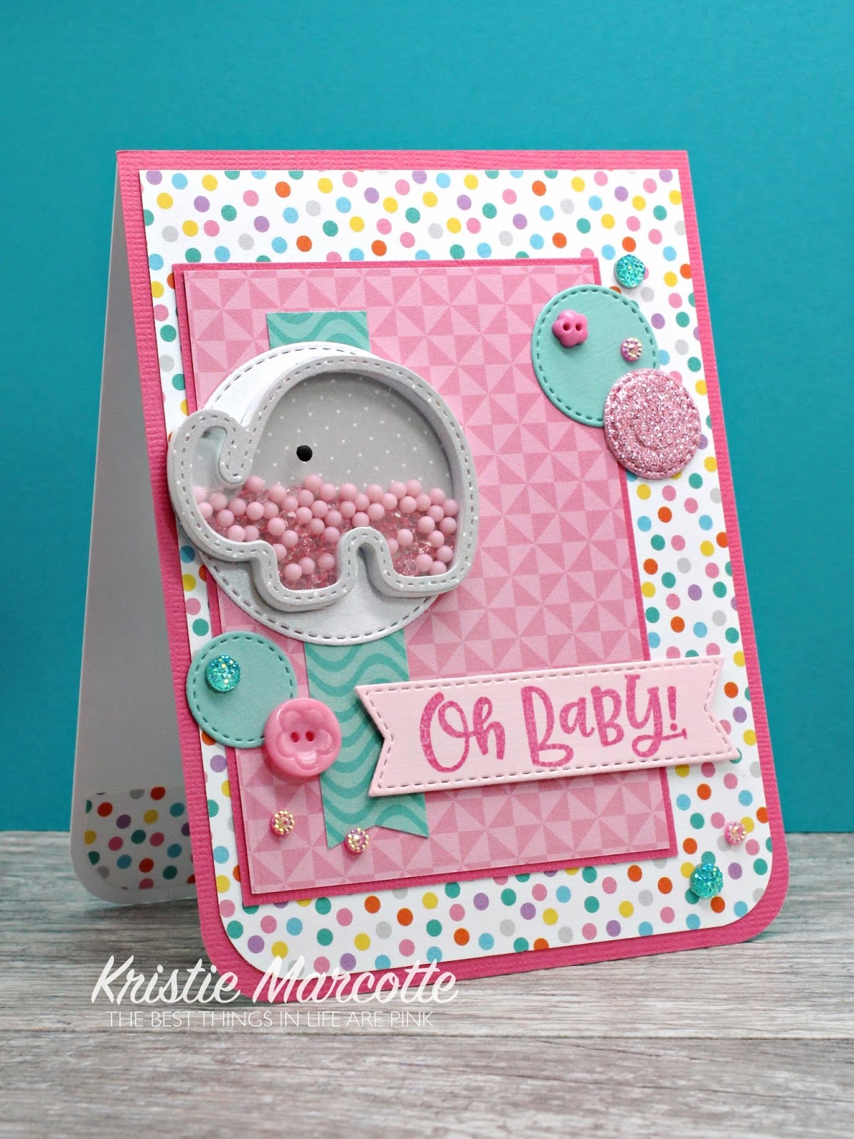 Queen & Company – Baby Shaped Shaker kit – 8 cards 1 kit - Kristie Marcotte