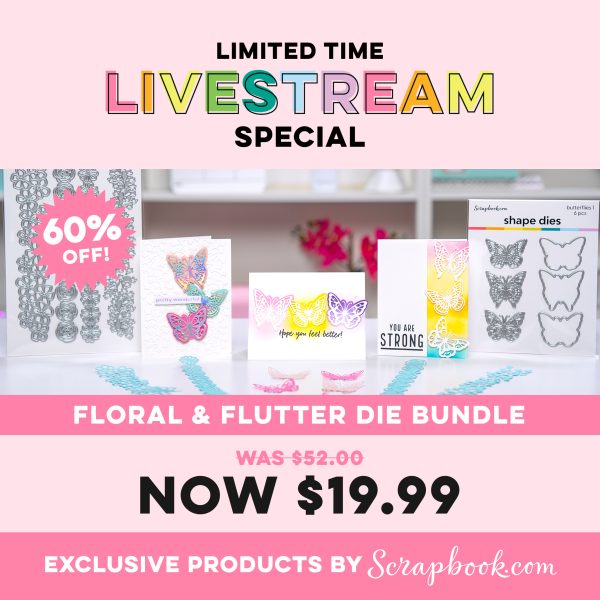 Scrapbook.com | Floral and Flutter bundle - Kristie Marcotte