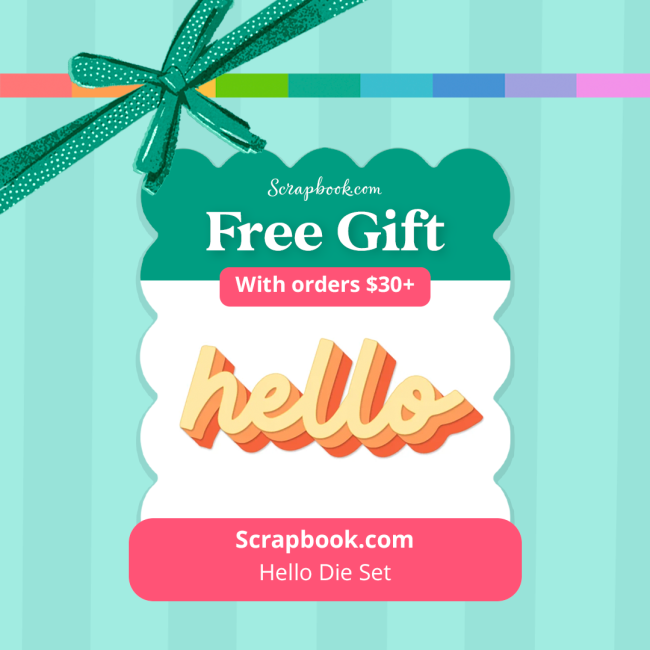 Scrapbook.com | Hello Word Die Set - Kristie Marcotte